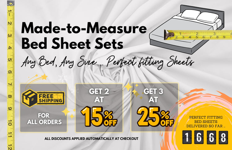 India’s online custom bed sheets experts - made exactly as per size